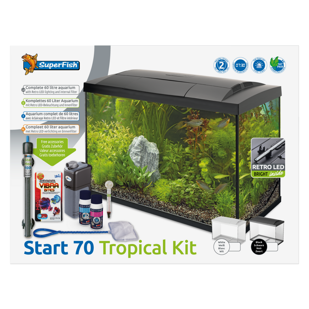 Superfish Start 70 Complete Aquarium Kit Fish Tank Set Stand Available ...