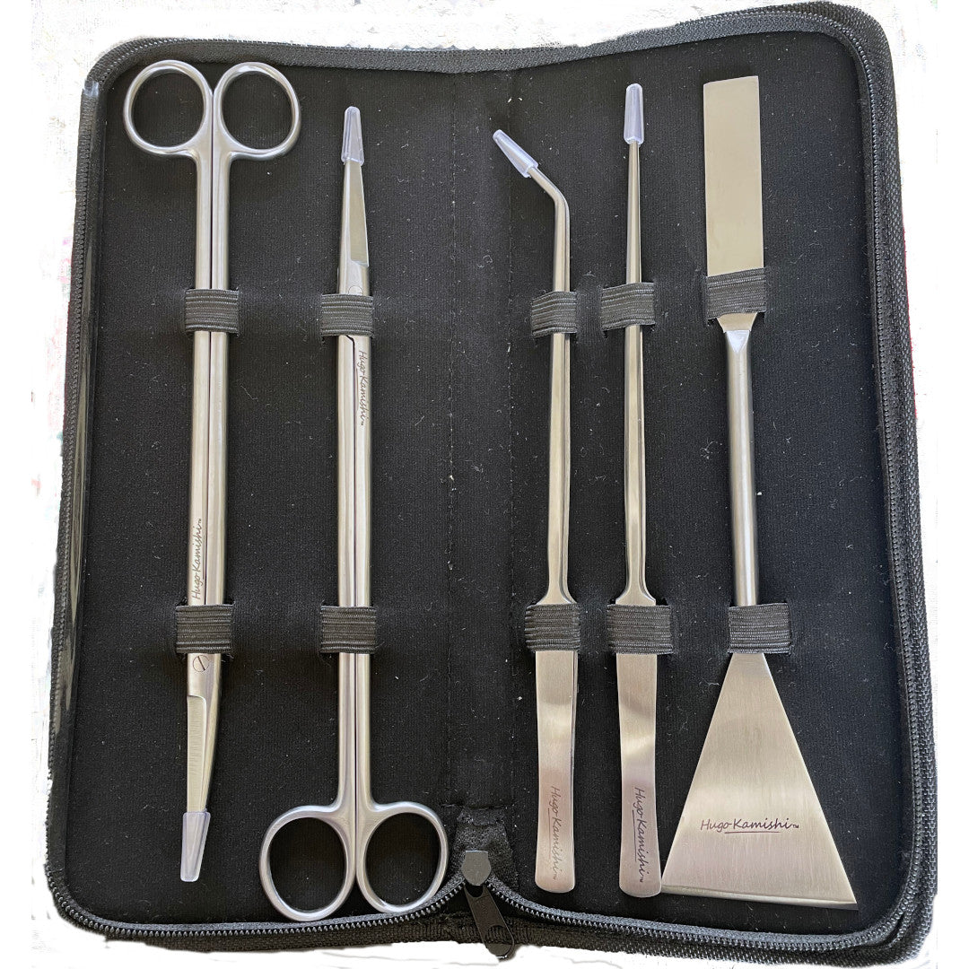 Hugo Kamishi Aquascape Tool Set - Stainless Steel Tools for Aquarium ...