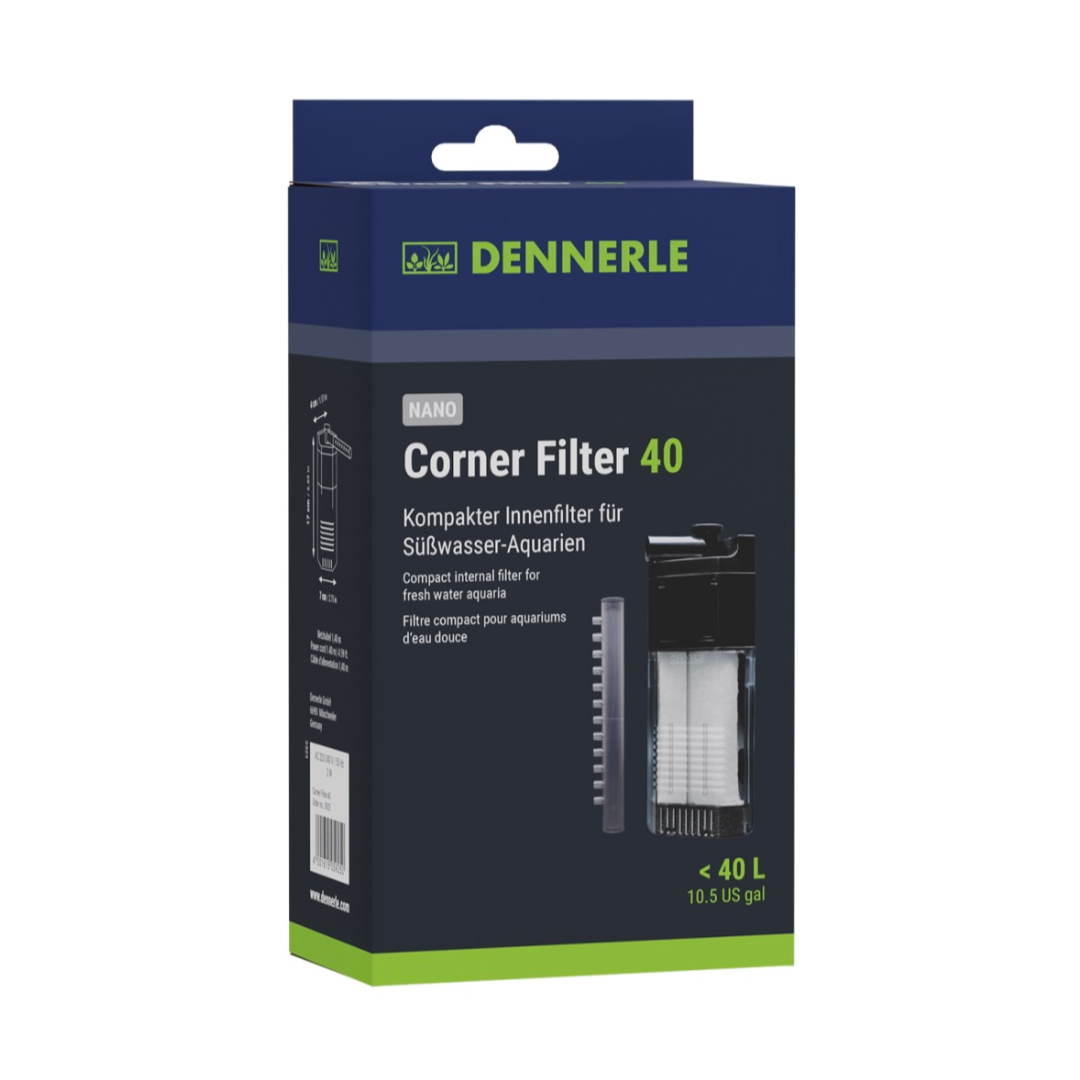 Dennerle Nano Corner Filter 40 - Internal Filter for Aquariums 10-40L ...