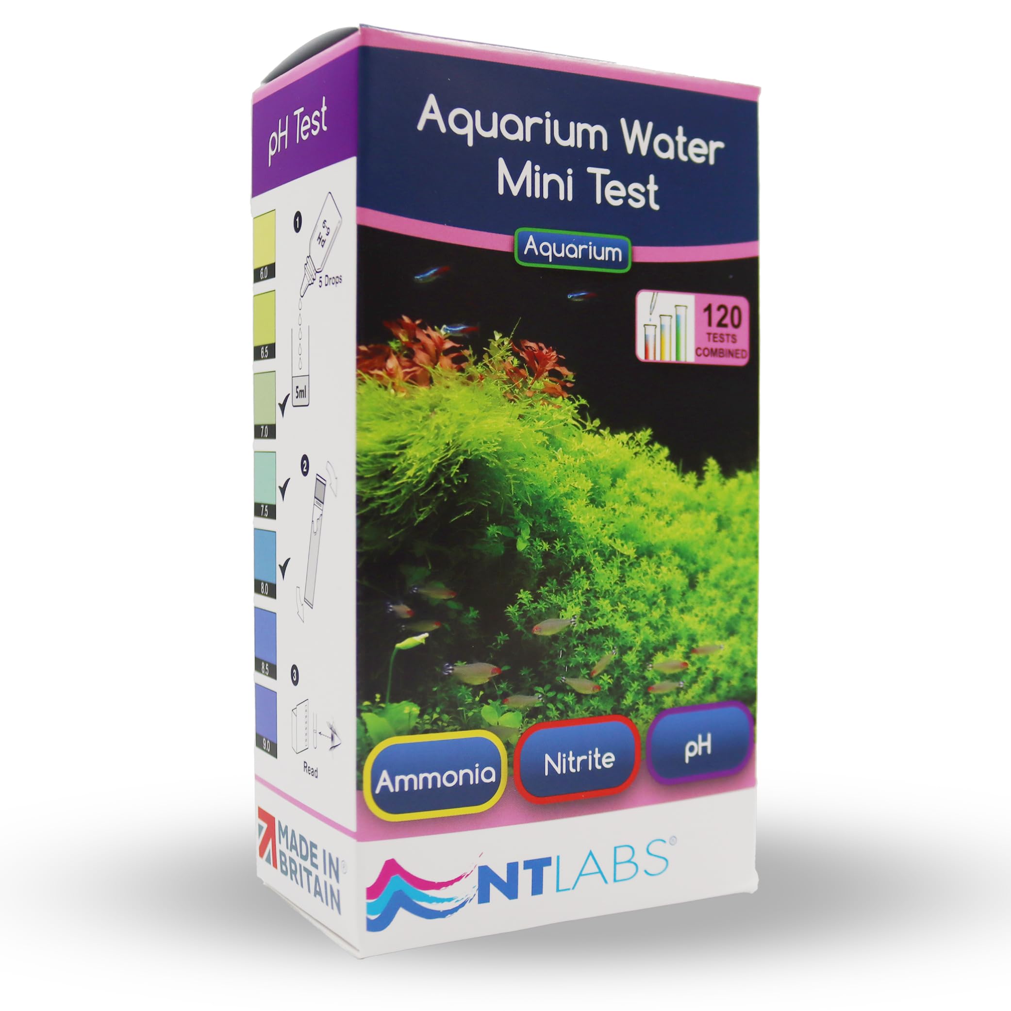 NT Lab Aquarium Lab Multi Test Kit - Complete Test Set for Aquariums ...